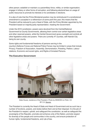 The Government system of Kenya | PDF