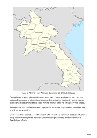 The Government system of Laos | PDF