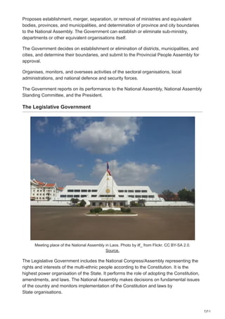 The Government system of Laos | PDF