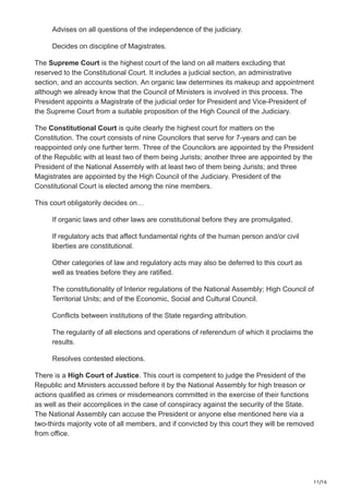 The Government system of Mali | PDF