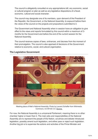 The Government system of Mali | PDF