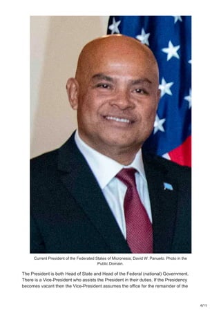 The Government System of the Federated States of Micronesia | PDF