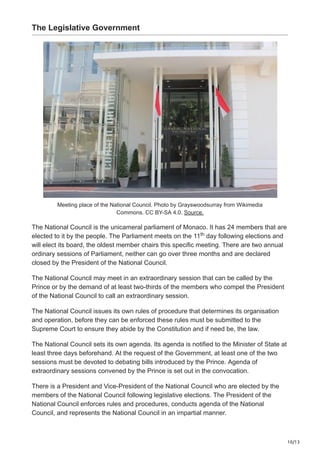 The Government System of Monaco | PDF