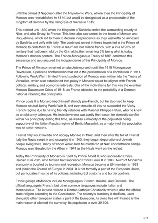 The Government System of Monaco | PDF