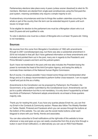 The Government System of Mongolia | PDF