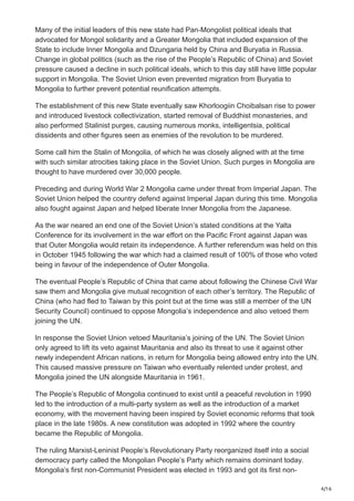 The Government System of Mongolia | PDF