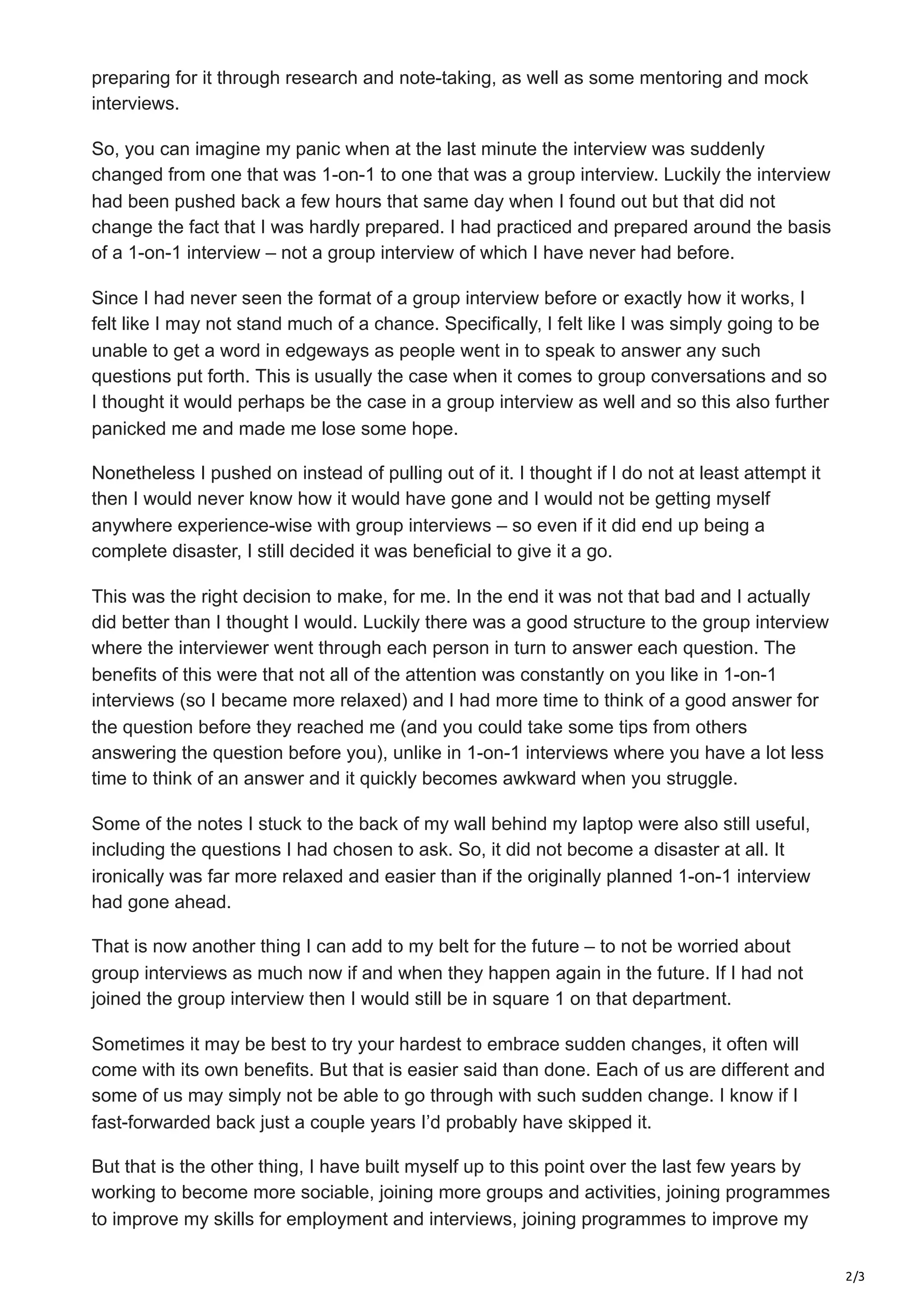 Autism and Dealing with Sudden Change | PDF