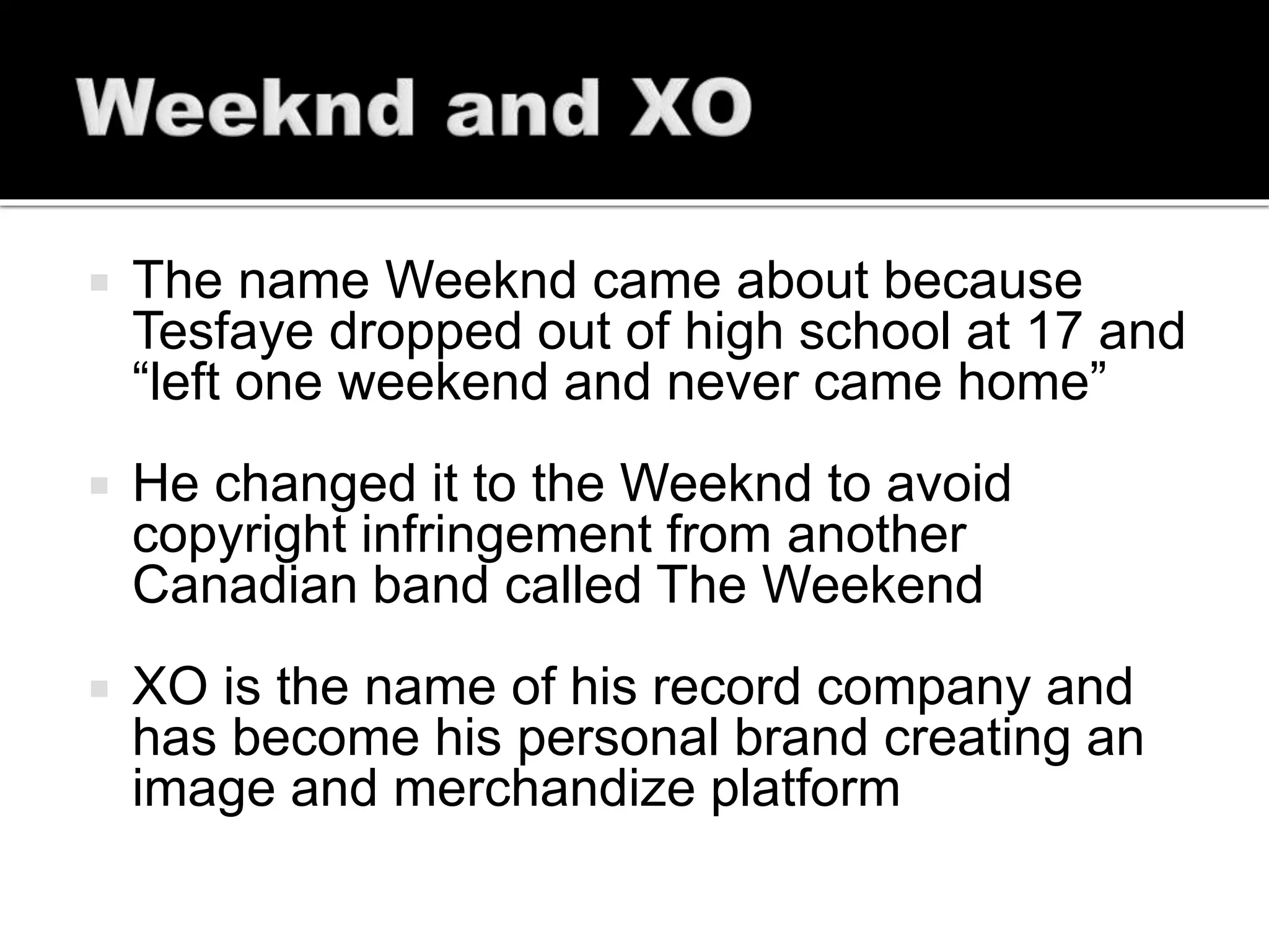 The weeknd | PPTX