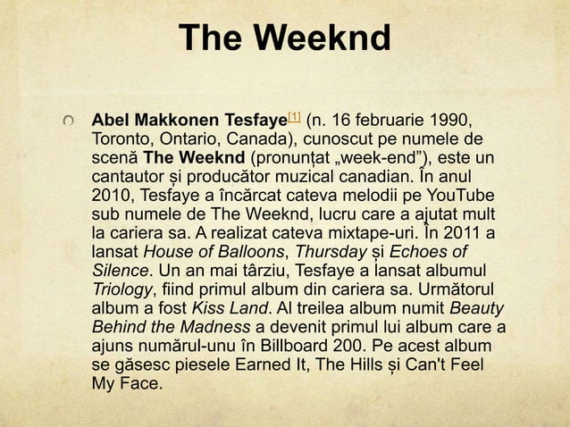 The weeknd | PPT