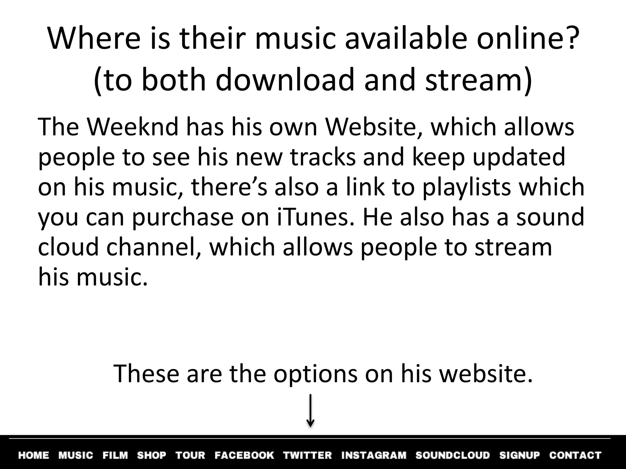 The weeknd powerpoint media | PPTX