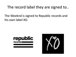 The weeknd powerpoint media | PPTX