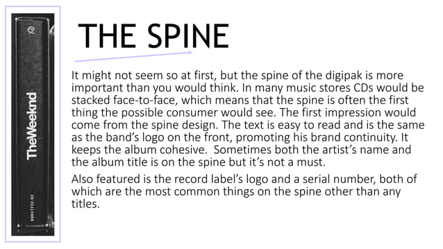 The Weeknd’s Digipak | PPT