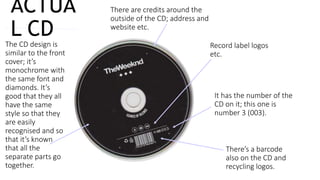 The Weeknd’s Digipak | PPTX