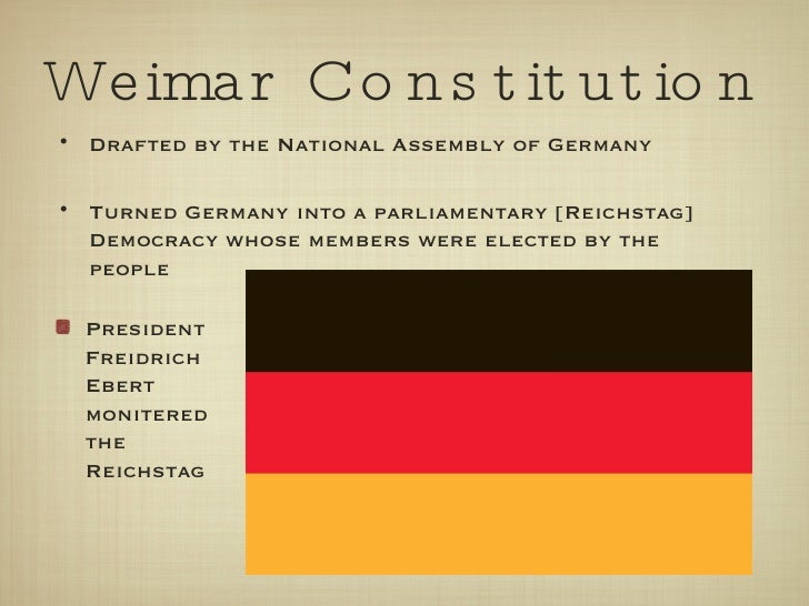 Weimar Republic Constitution