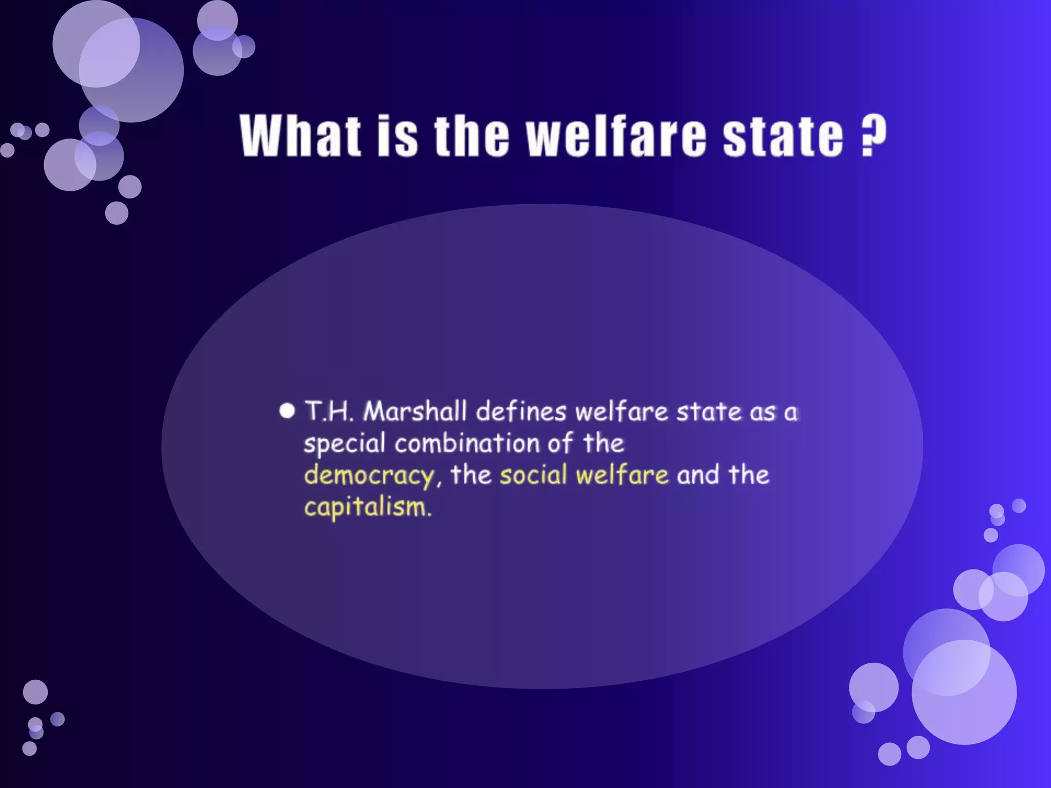The welfare state | PPT