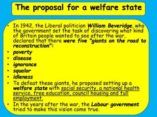 The welfare state | PPTX