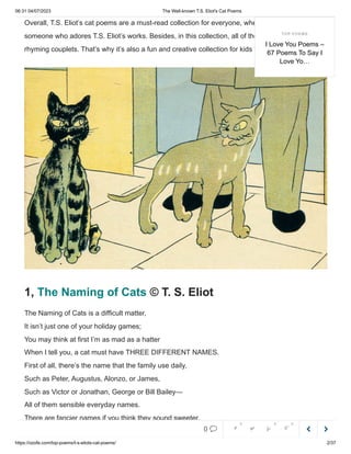 The Well-known T.S. Eliot's Cat Poems.pdf