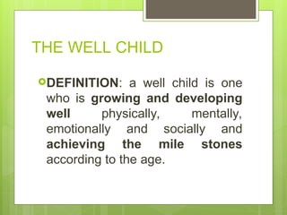 the well child 222.ppt/ Pediatric Nursing | PPT