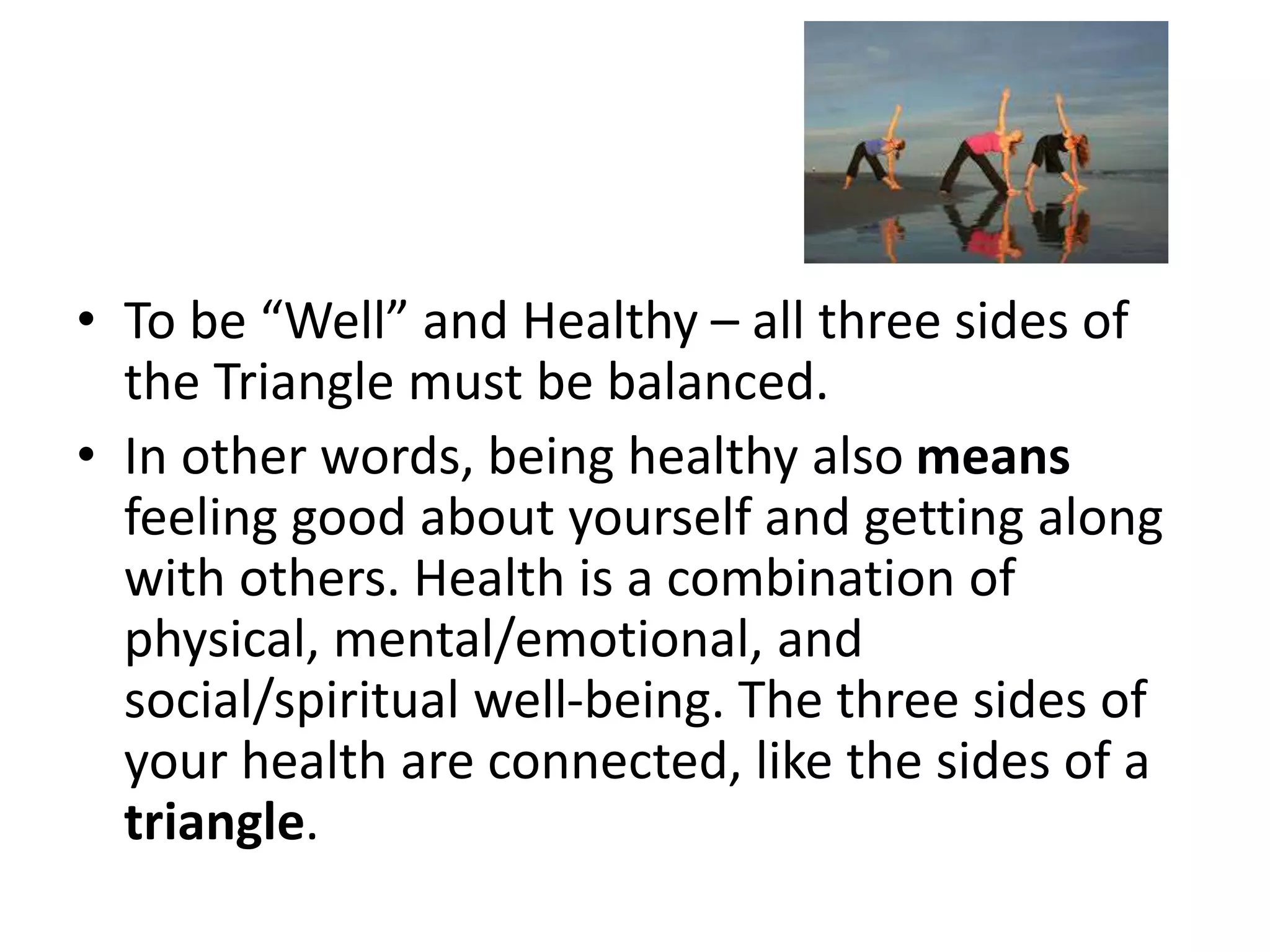 The Wellness Triangle | PPTX