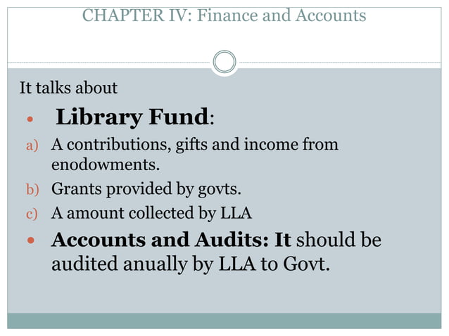 Salient Feature of West Bengal Public Library Act 1979 | PPT | Free ...