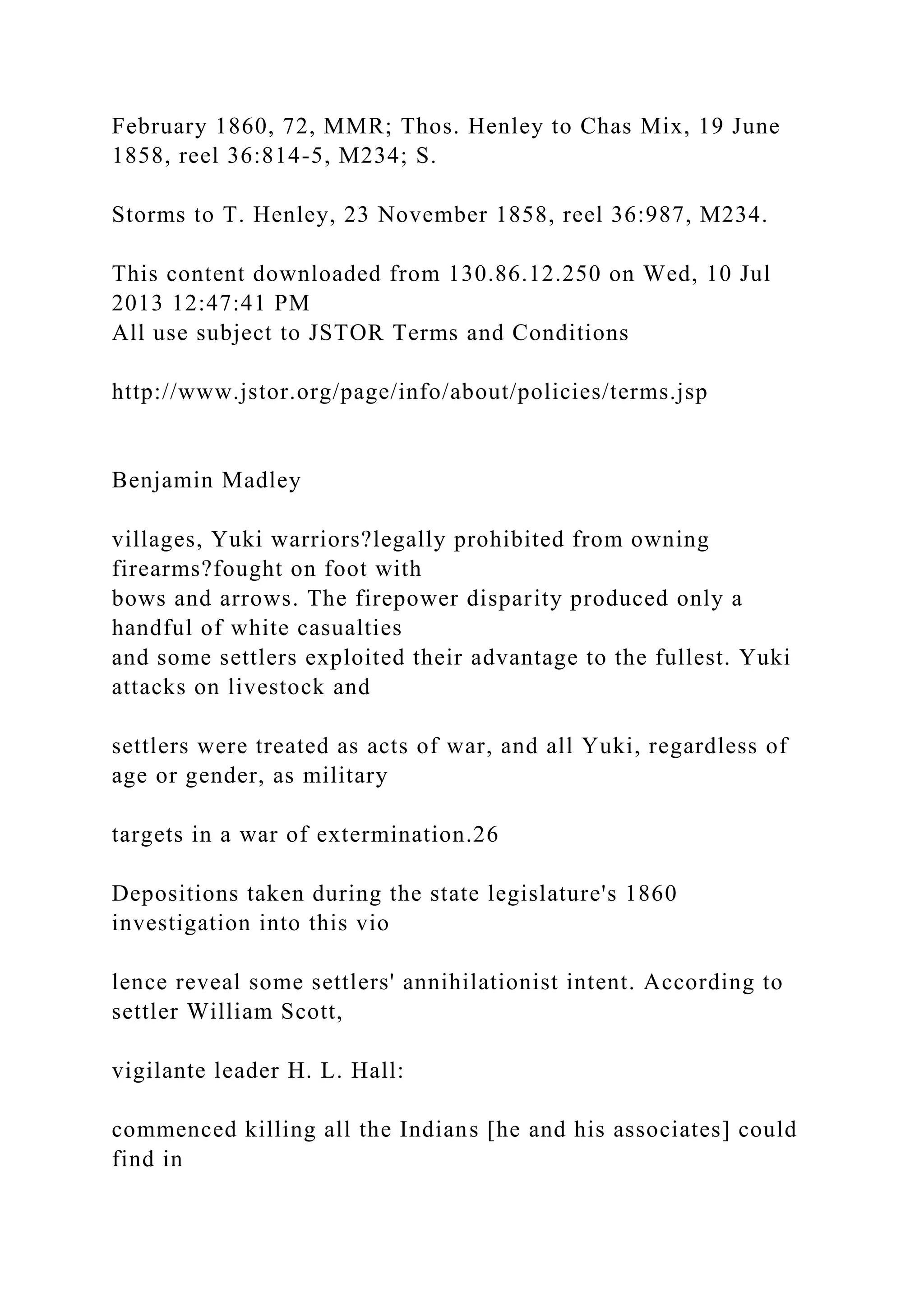 The Western History AssociationCalifornias Yuki Indians .docx