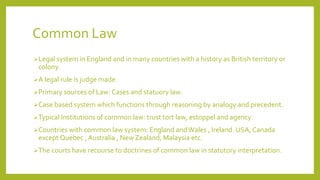 The western legal tradition | PPTX