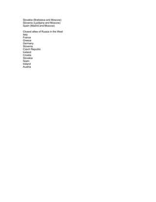 The Western world | RTF