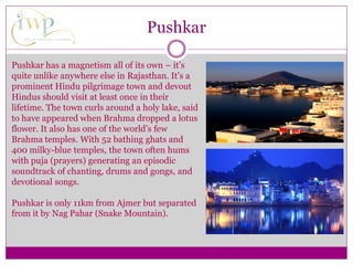 The Westin, Pushkar, Rajasthan | PDF