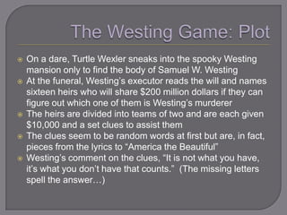 The Westing Game | PPTX