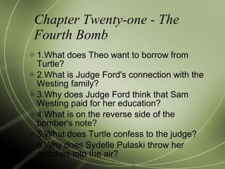 The Westing Game Chapter Questions | PPT