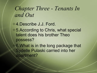 The Westing Game Chapter Questions | PPT