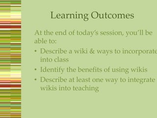 The whacky world of wikis | PPT