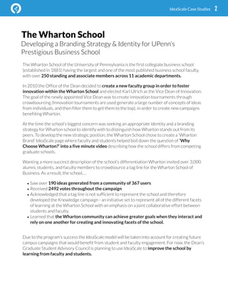 Case Study: The Wharton School | PDF