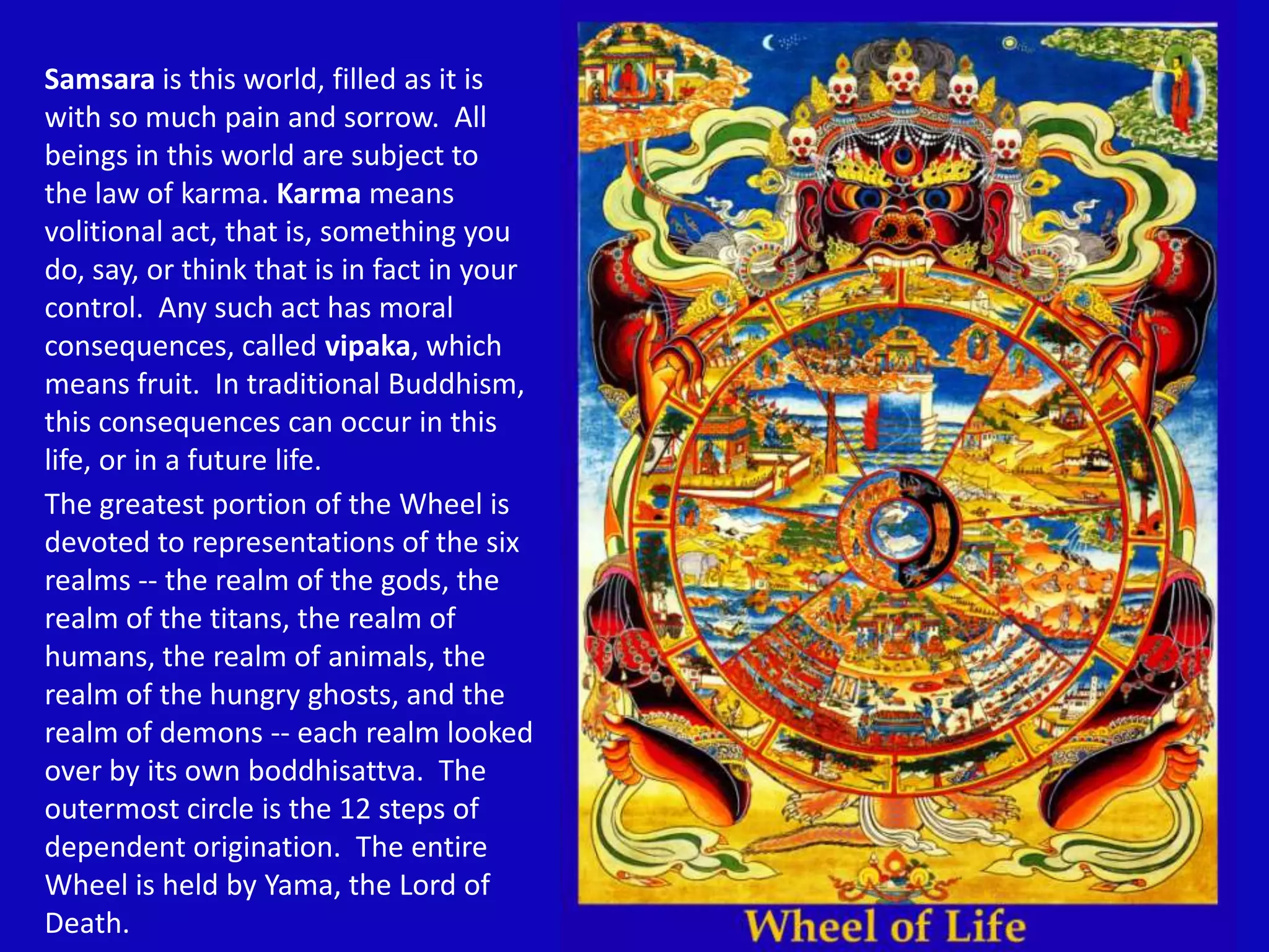 The wheel of samsara (or suffering) | PPTX
