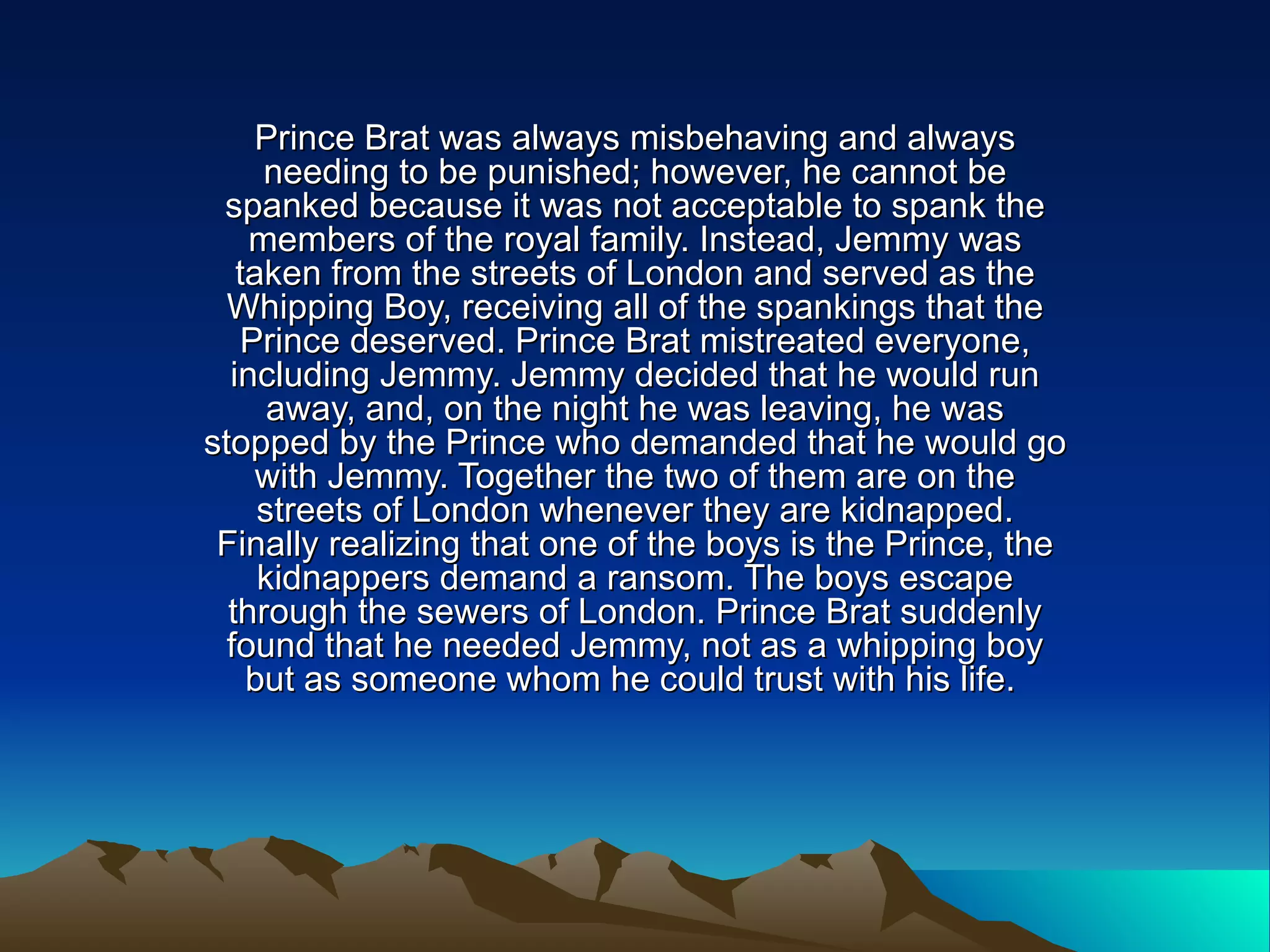 The Whipping Boy | PPT