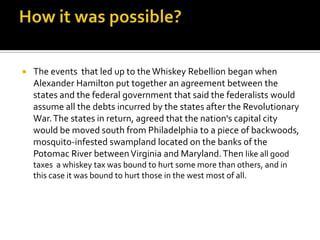 The whiskey rebellion | PPTX