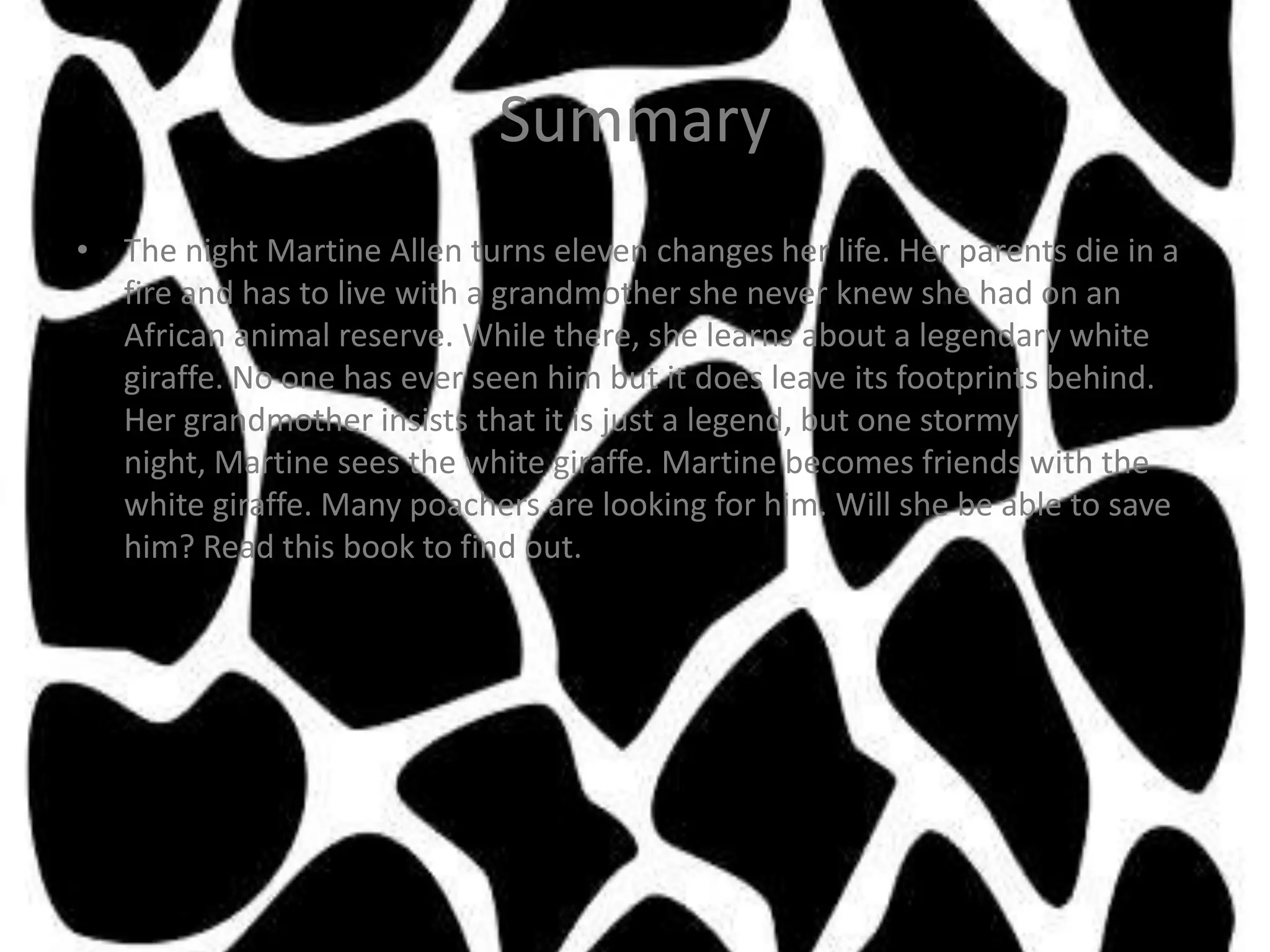 The white giraffe | PPTX
