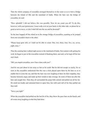 The white hare and the crocodiles | DOCX