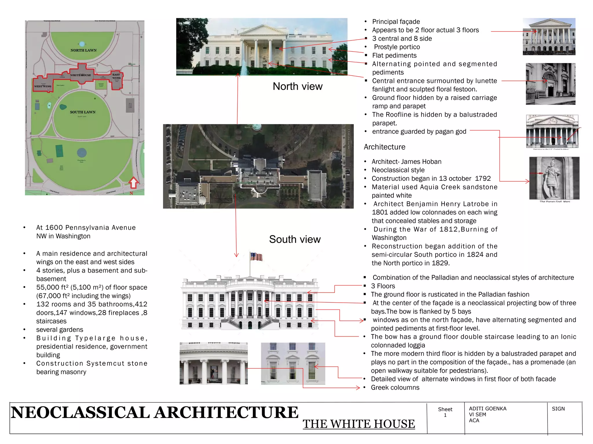 The white house neo classical architecture | PDF