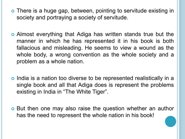 The white tiger | PPTX