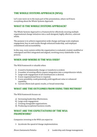The whole systems approach (wsa) | DOCX