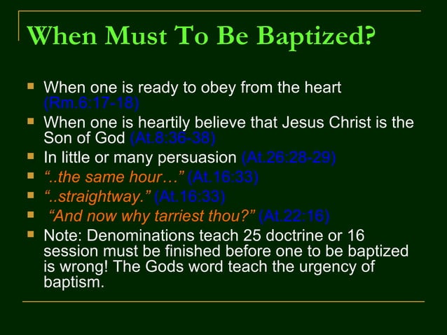 The whole truth of baptism | PPT | Christianity | Religion & Spirituality