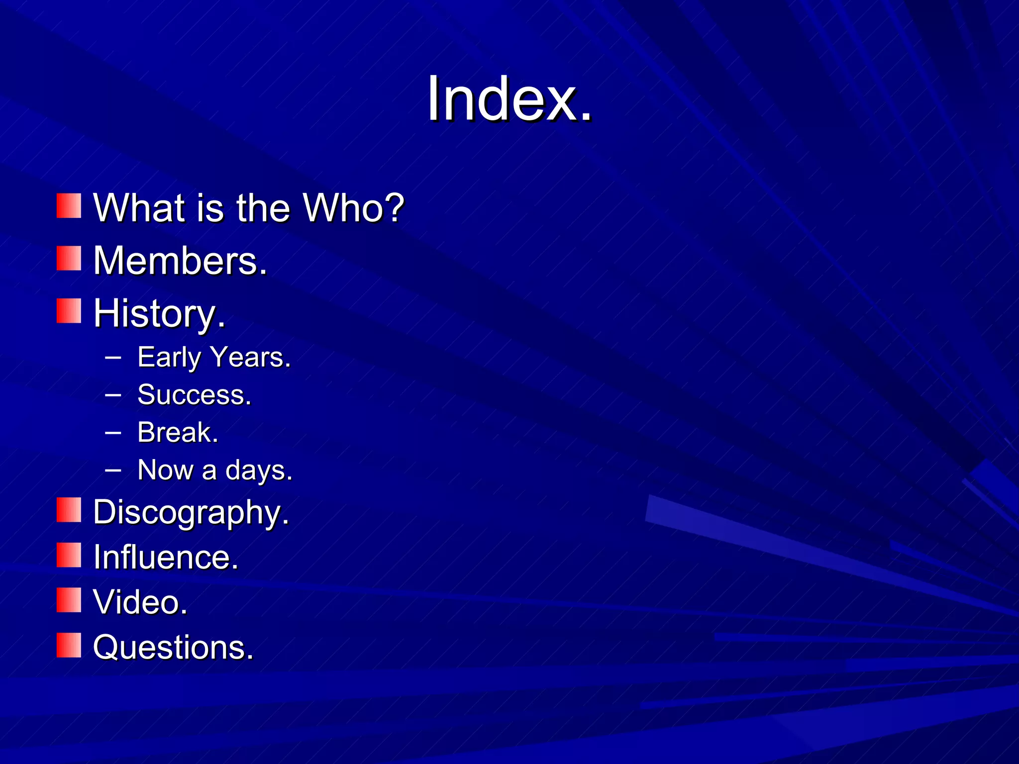 The Who - Presentation | PPT