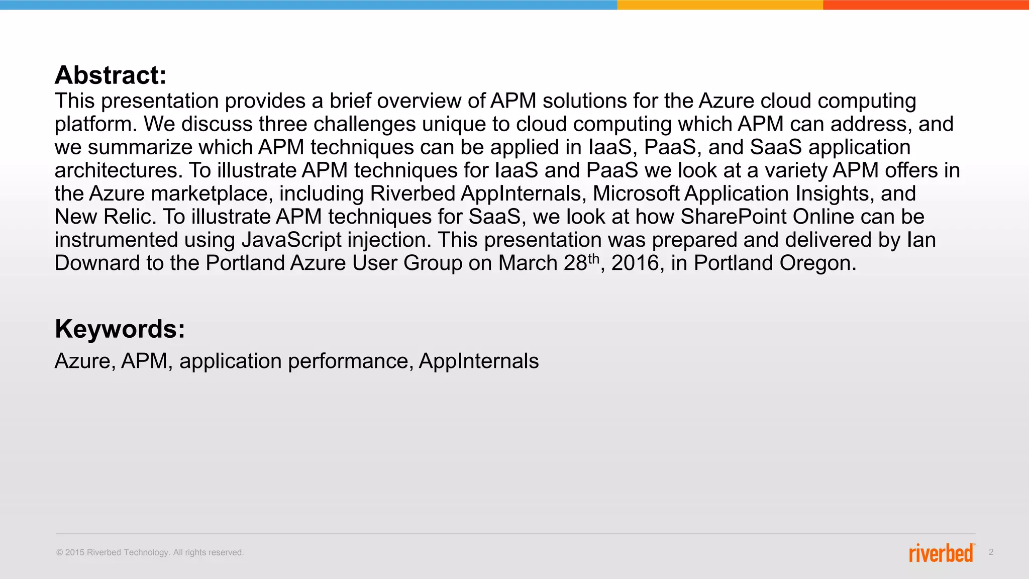 Why and How to Monitor Application Performance in Azure | PPTX