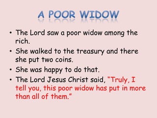 The Widow’S Two Coins | PPTX