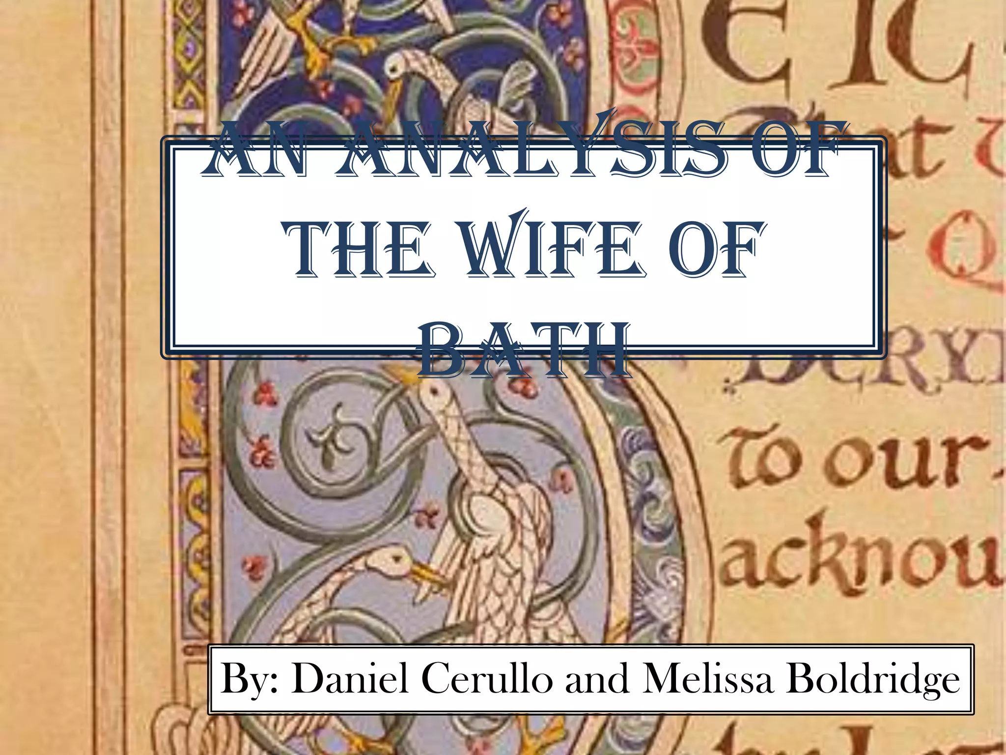 The Wife Of Bath | PPTX