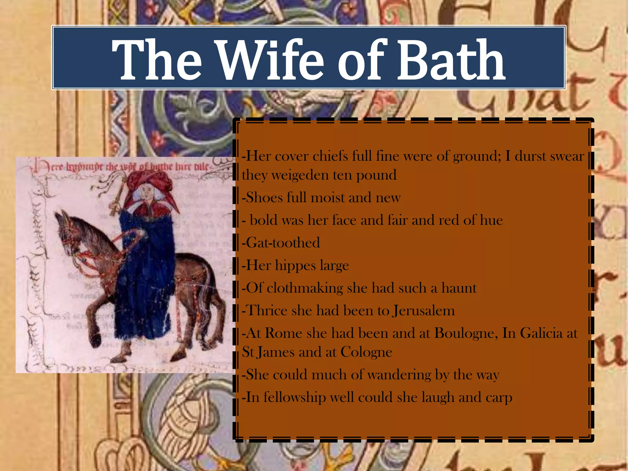 The Wife Of Bath | PPTX