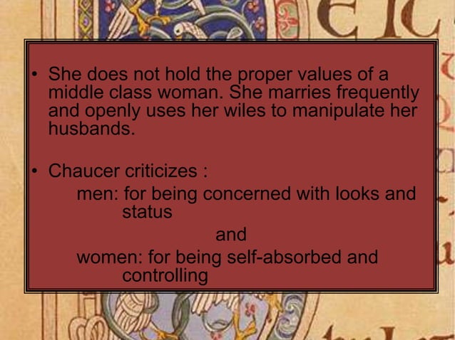 The Wife Of Bath | PPTX