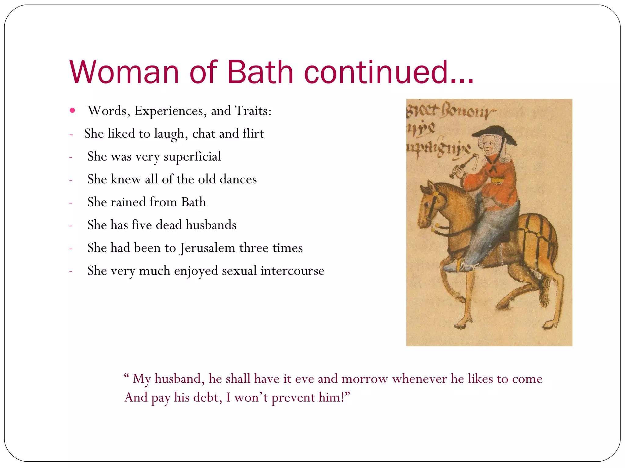 The Wife Of Baths Tale | PPT