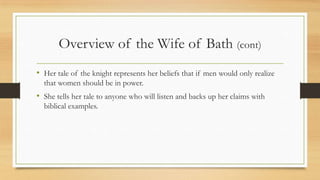 The wife of bath take 2 | PPTX